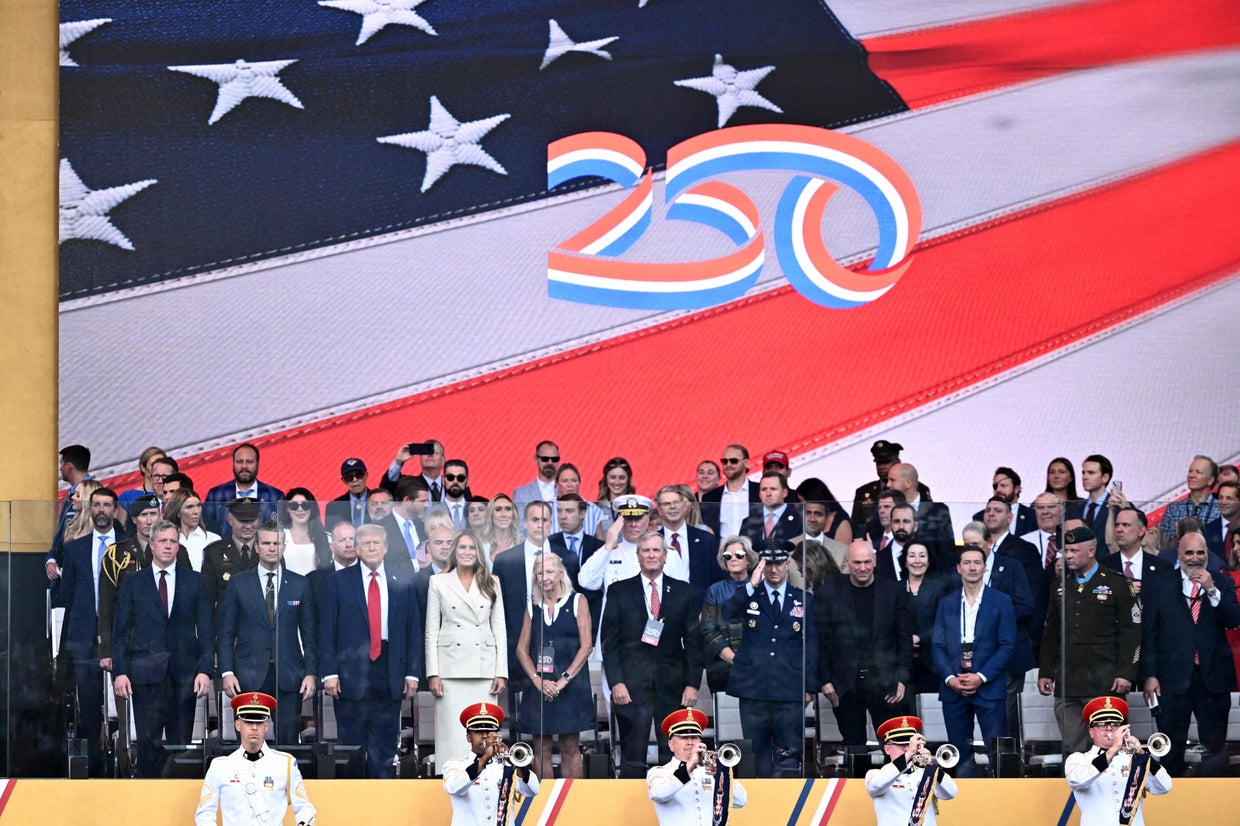 Trump military parade marks Army's 250th birthday in Washington, D.C. - CBS News
