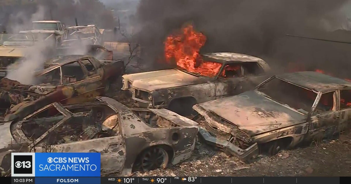 Forward progess stopped for Bonanza Fire in El Dorado County - CBS ...