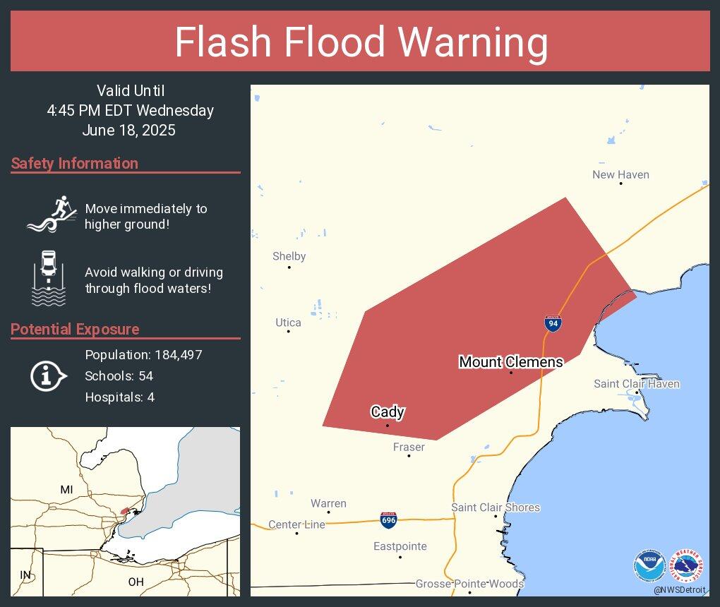 Tornado threat expands into parts of Michigan - CBS Detroit
