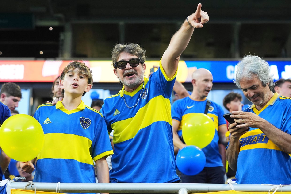 Fans of Argentinian club Boca Juniors take over South Florida during ...