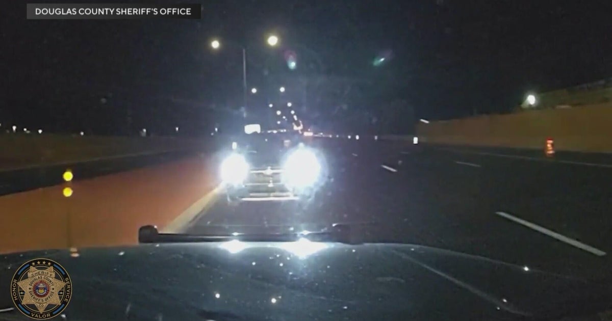 Deputies catch driver heading wrong direction on the highway - CBS Colorado