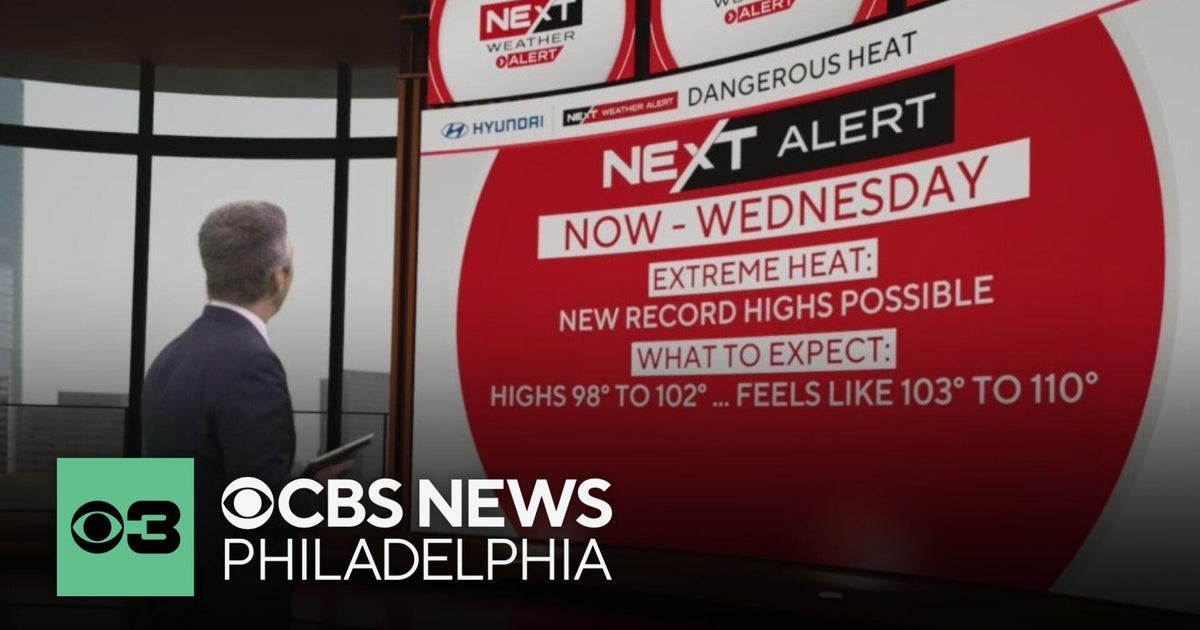 Warm and muggy Monday night in Philadelphia region - CBS Philadelphia