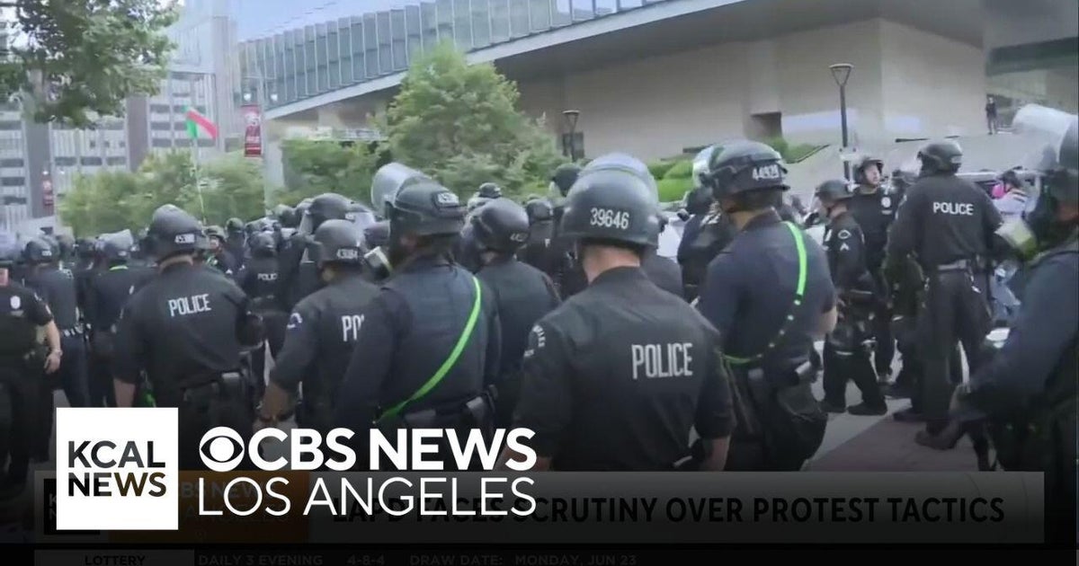 LAPD chief defends department conduct during recent protests - CBS Los ...