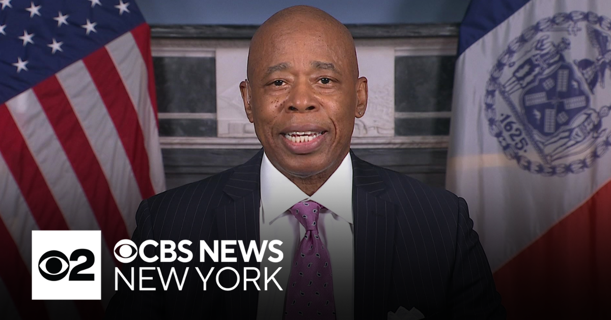 NYC Mayor Eric Adams set to make campaign announcement - CBS New York
