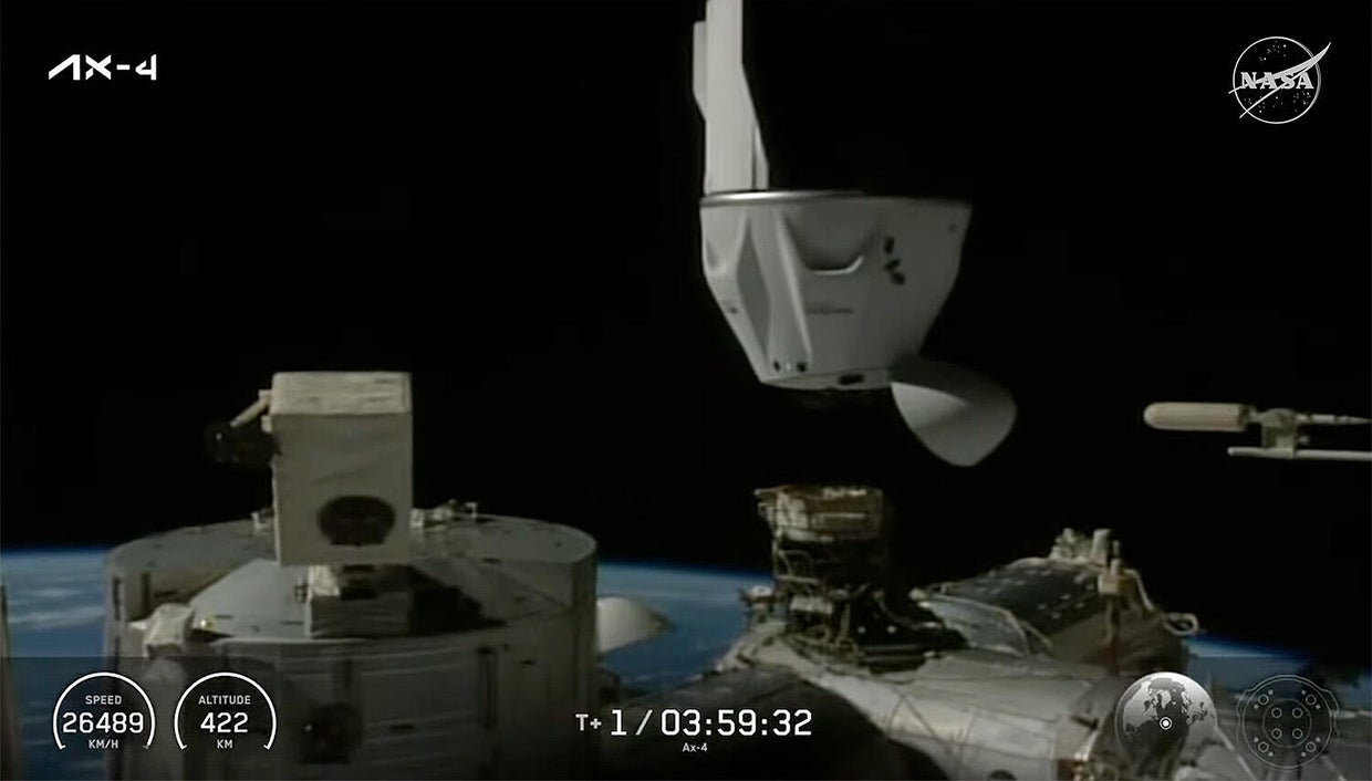 Ax-4 crew docks with International Space Station after 28-hour ...