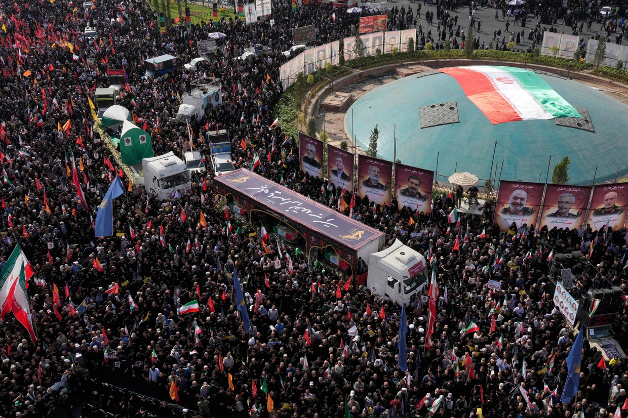 Iran holds first state funerals for military leaders, nuclear ...