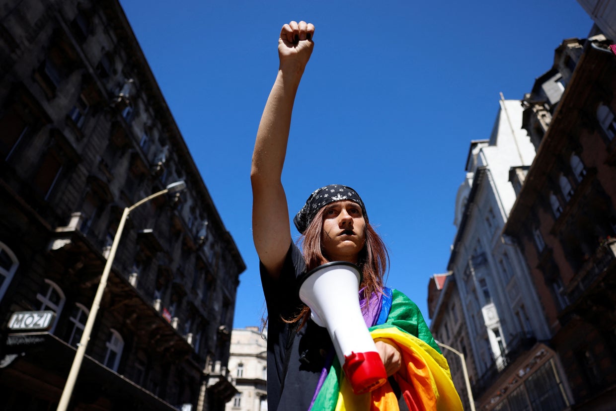 Hungary's LGTBQ community defies government ban to march in Budapest ...