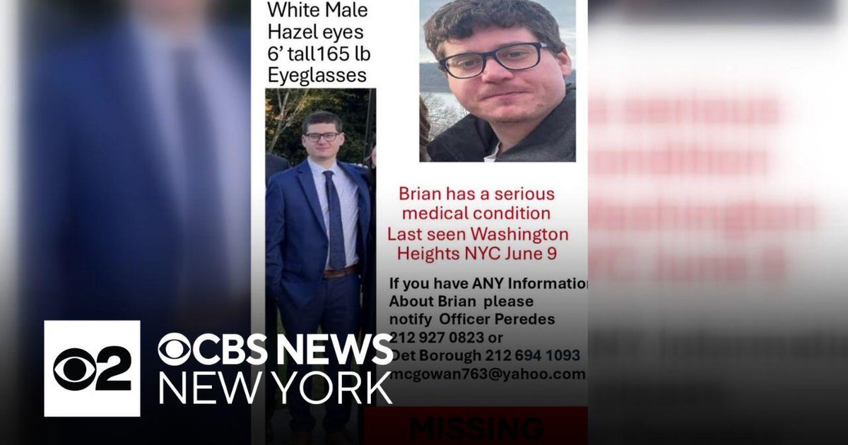 Washington Heights man with medical condition reported missing - CBS ...