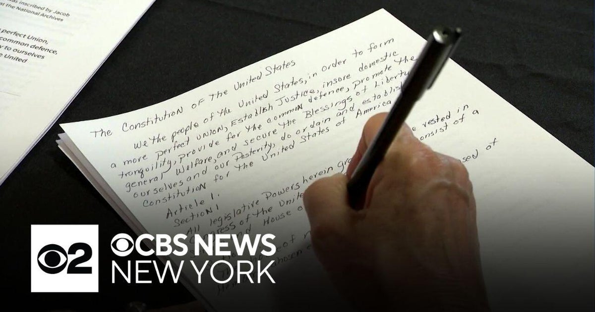 Handwriting the U.S. Constitution connects group, despite political ...
