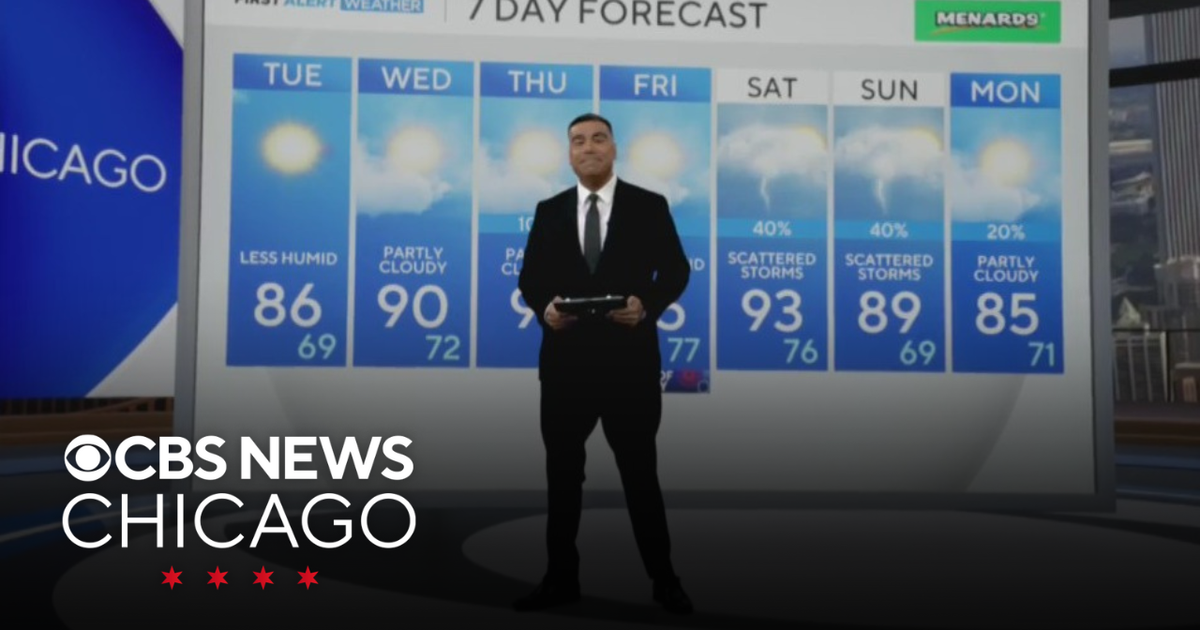 Storm chances ahead of beautiful Tuesday - CBS Chicago