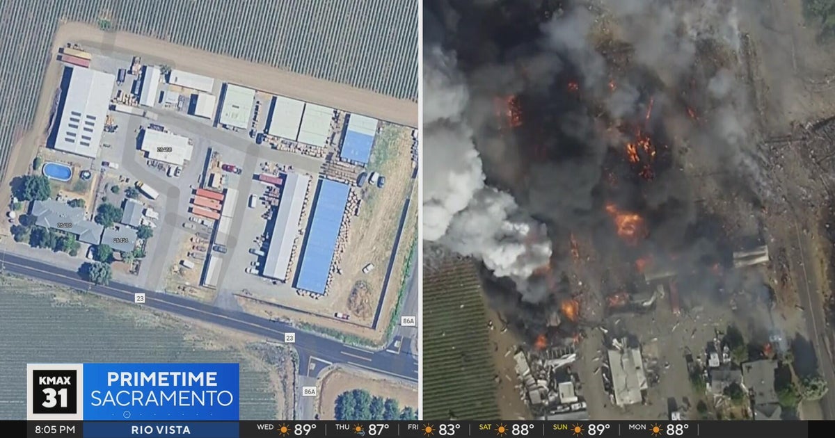 Explosion at Northern California fireworks warehouse causes fire ...