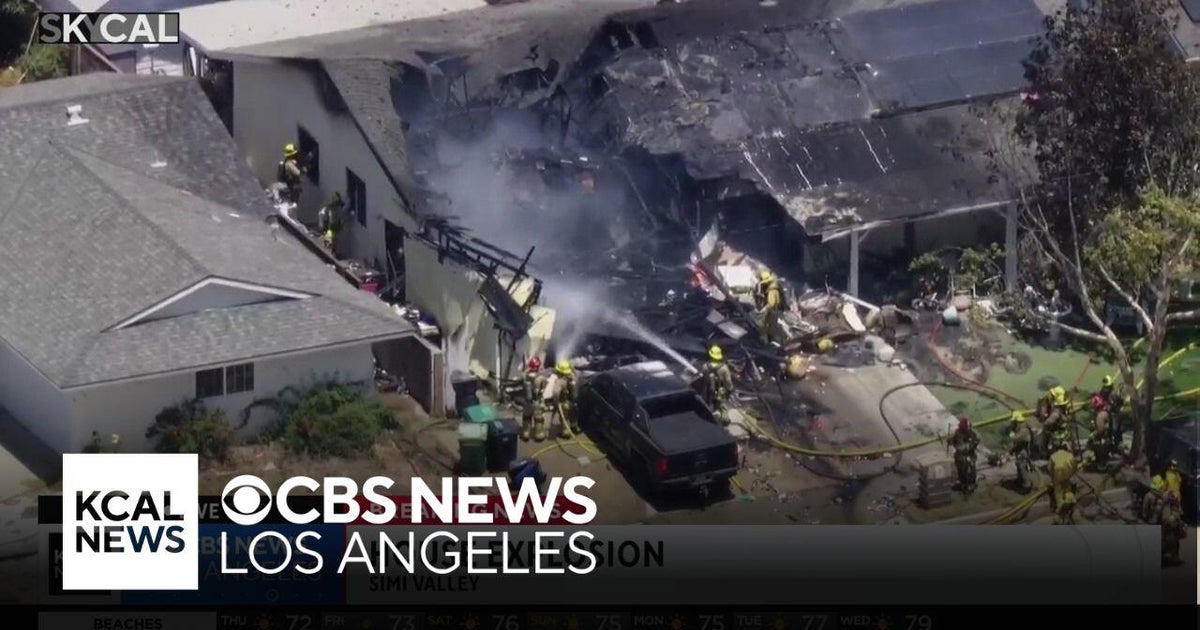 One person hospitalized following Simi Valley massive house fire - CBS ...