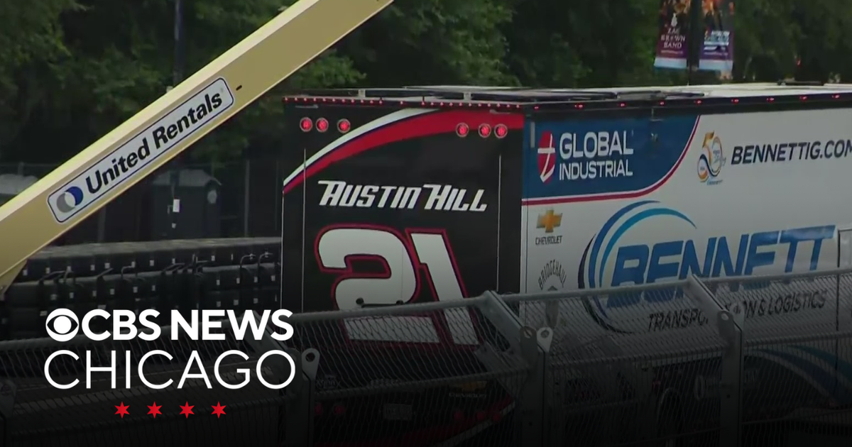 Cars arriving ahead of NASCAR Chicago Street Race - CBS Chicago
