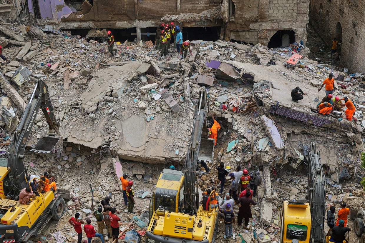 Building collapse in Pakistan kills at least 16 as search and rescue ...