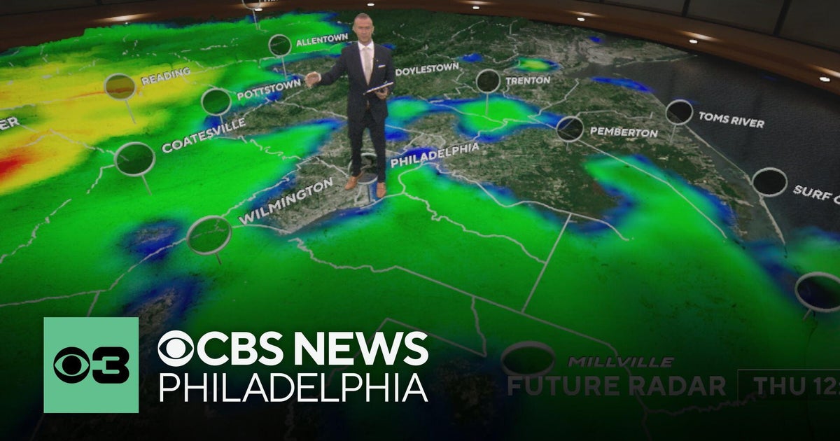 Flood watch issued for Wednesday evening in Philadelphia area - CBS ...