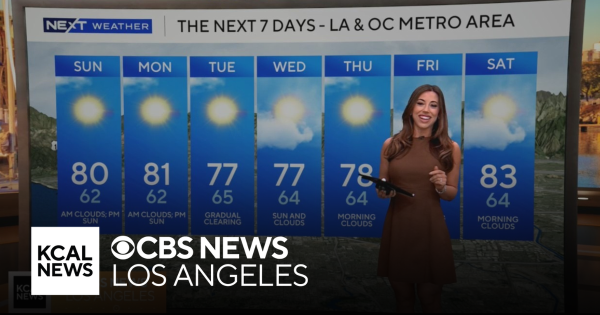 Alex Biston's 7 a.m. forecast | NEXT Weather - CBS Los Angeles