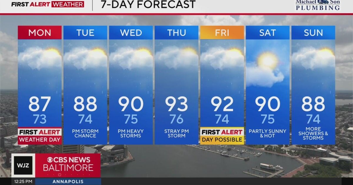 Heavy rain, strong winds possible during severe weather in Maryland ...