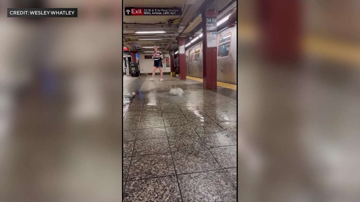 New York City subway stations flood as storm drenches Tri-State Area ...