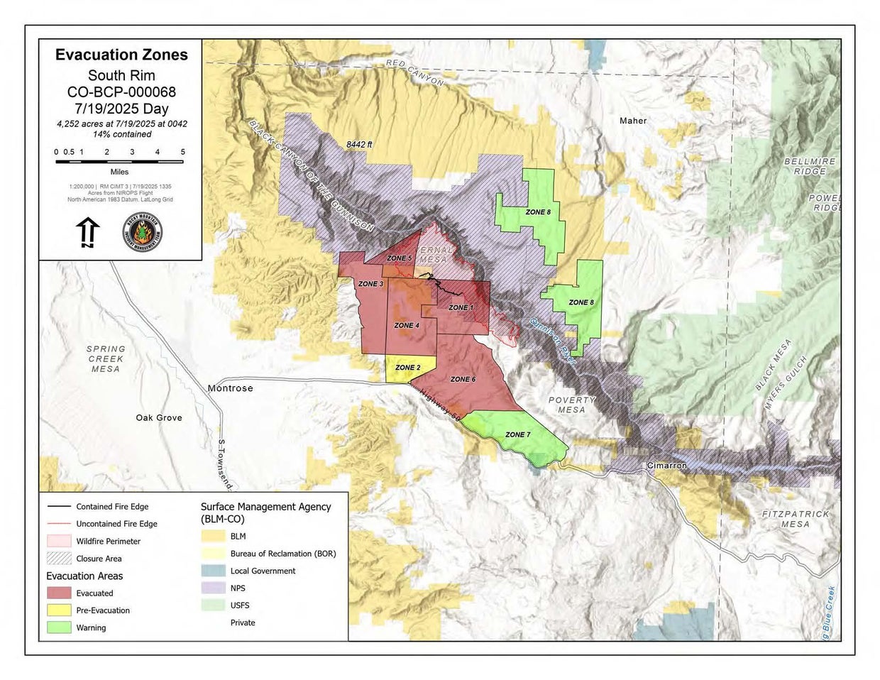 Colorado officials plan evacuation zone near North Rim of Black Canyon ...