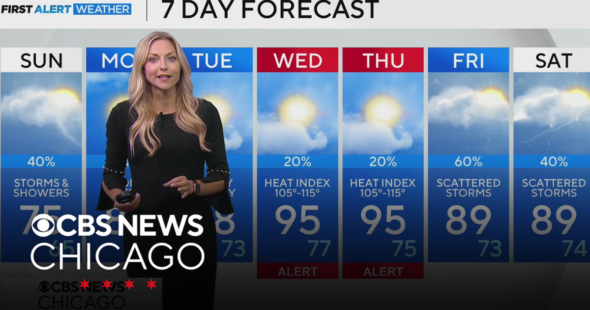 Showers, storms for Chicago area Sunday - CBS Chicago