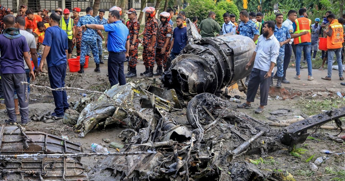 What we know so far about deadly Bangladesh Air Force jet crash - CBS News