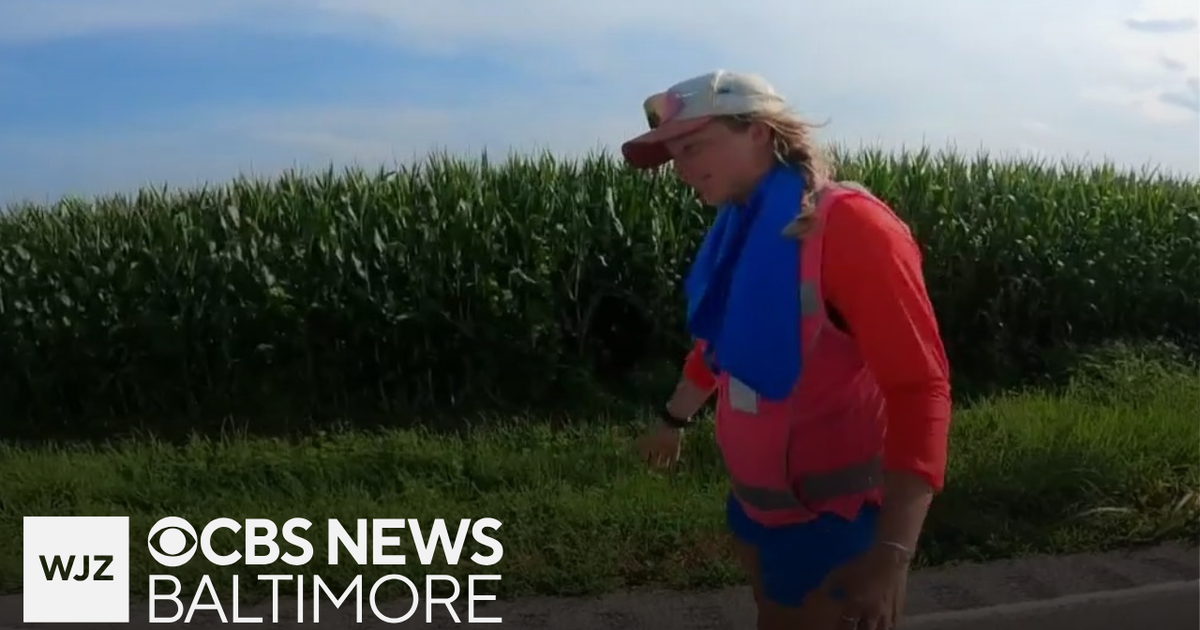 Woman skateboarding across America to honor late stepdad - CBS Baltimore