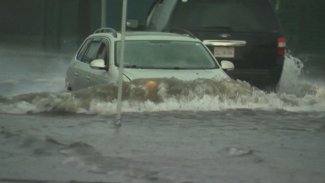 Strong storm brings down trees in Belmont, floods road in Fall River ...