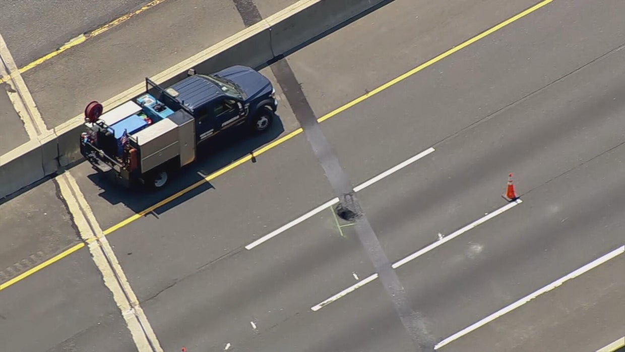 Major backup, lane closures on New Jersey Turnpike caused by hole in ...