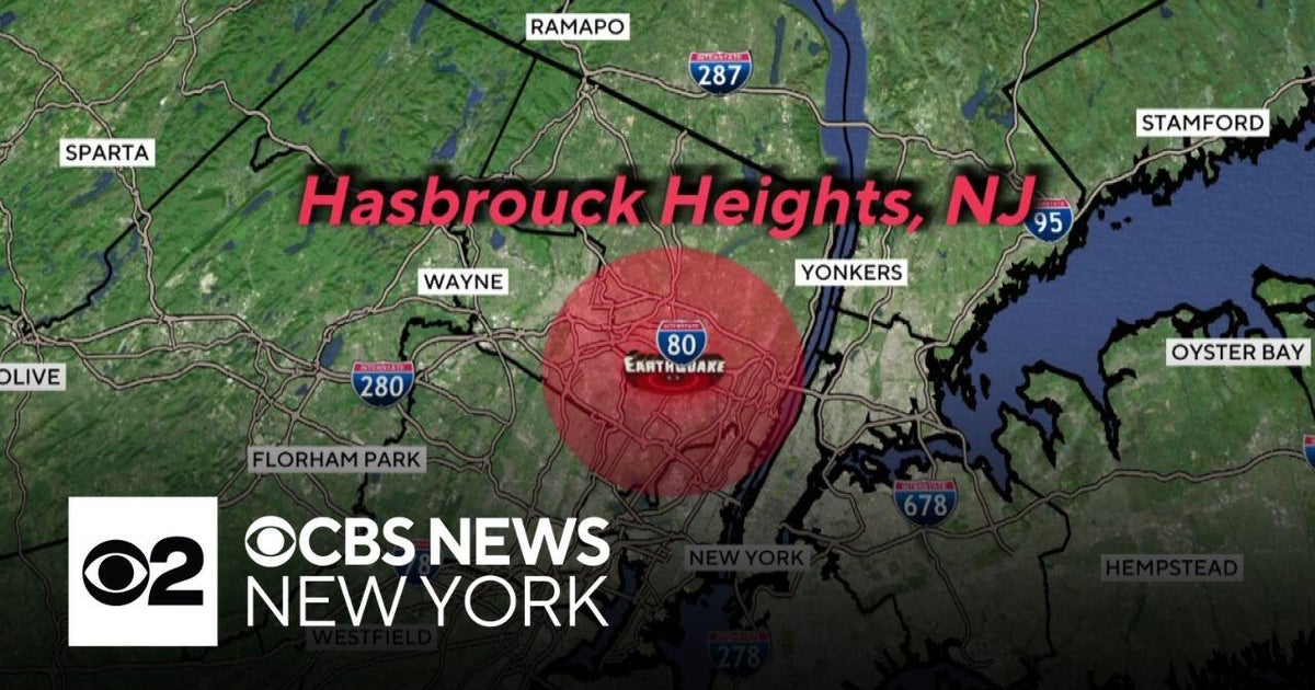 Earthquake tremors felt in parts of New York and New Jersey - CBS New York