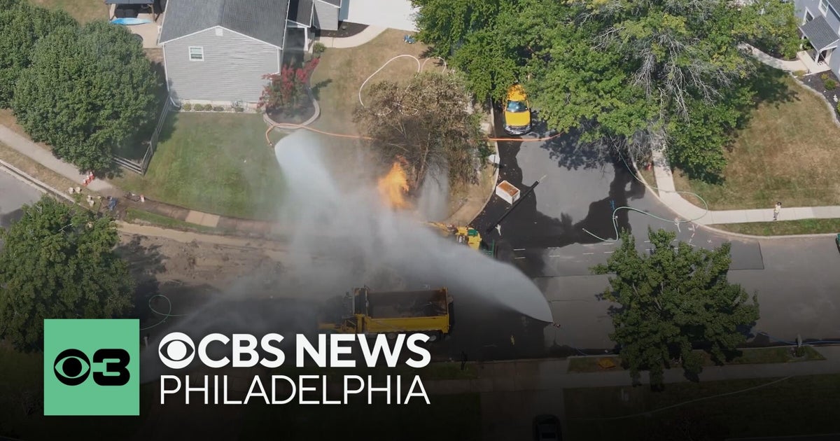 Fire fueled by ruptured gas line tears through Evesham Township, New ...
