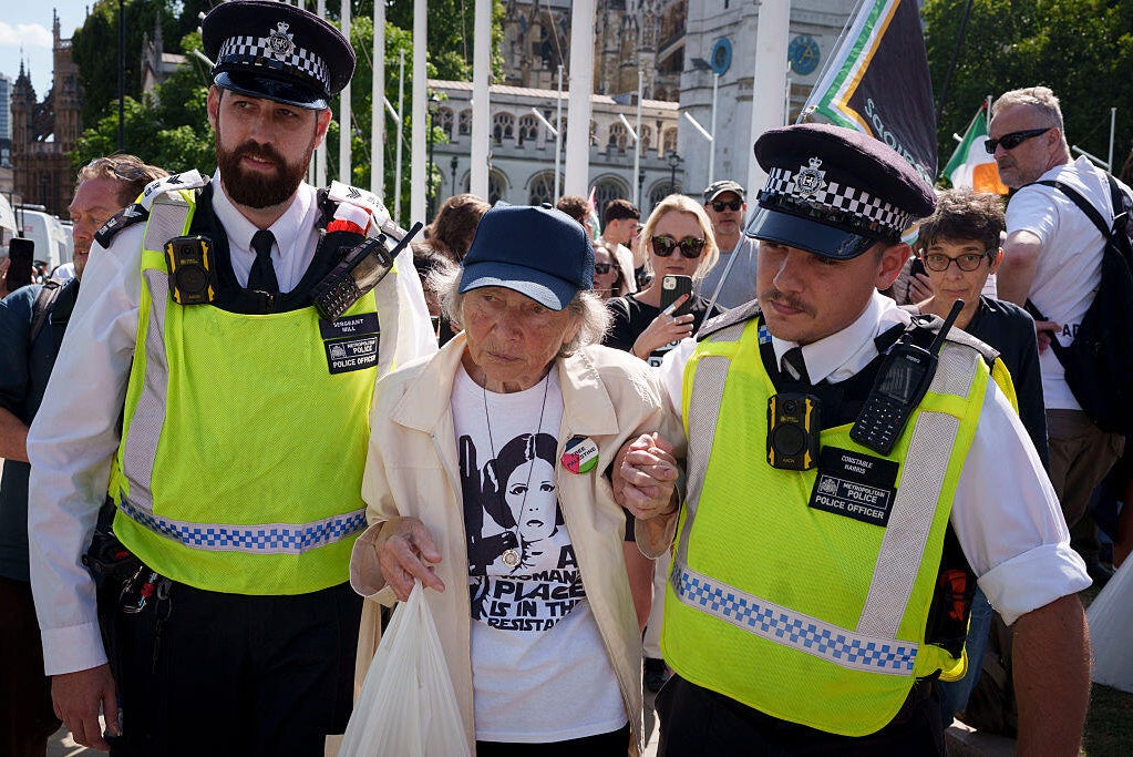 Hundreds of protesters arrested in London for supporting banned pro ...