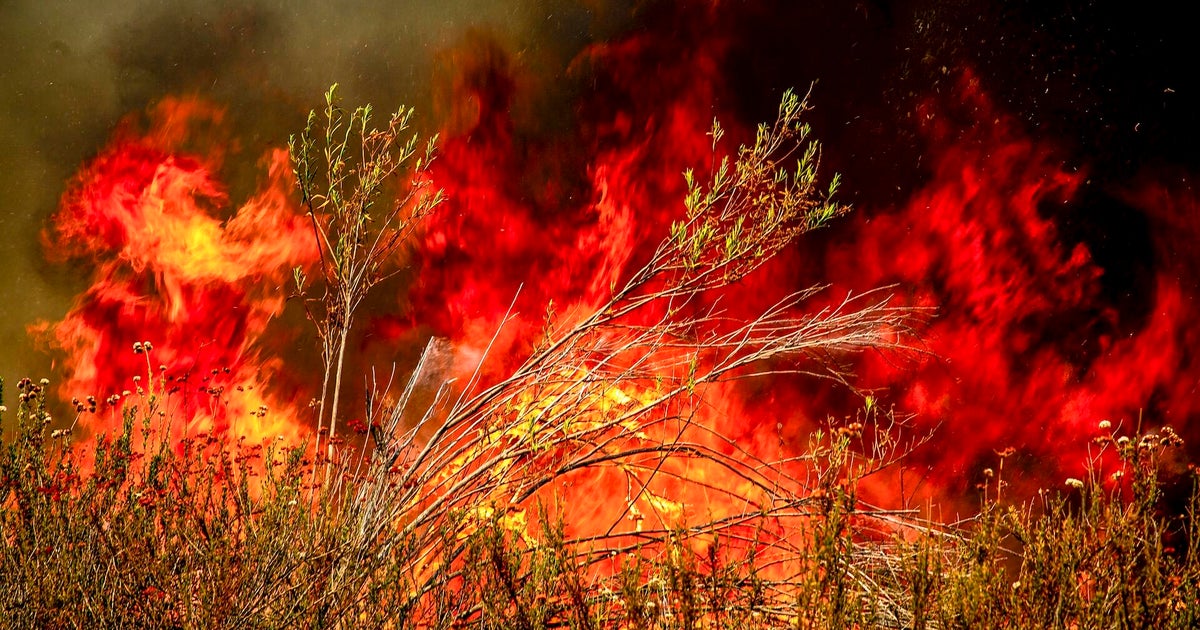 Largest California wildfire of 2025 reaches "mega fire" status - CBS News