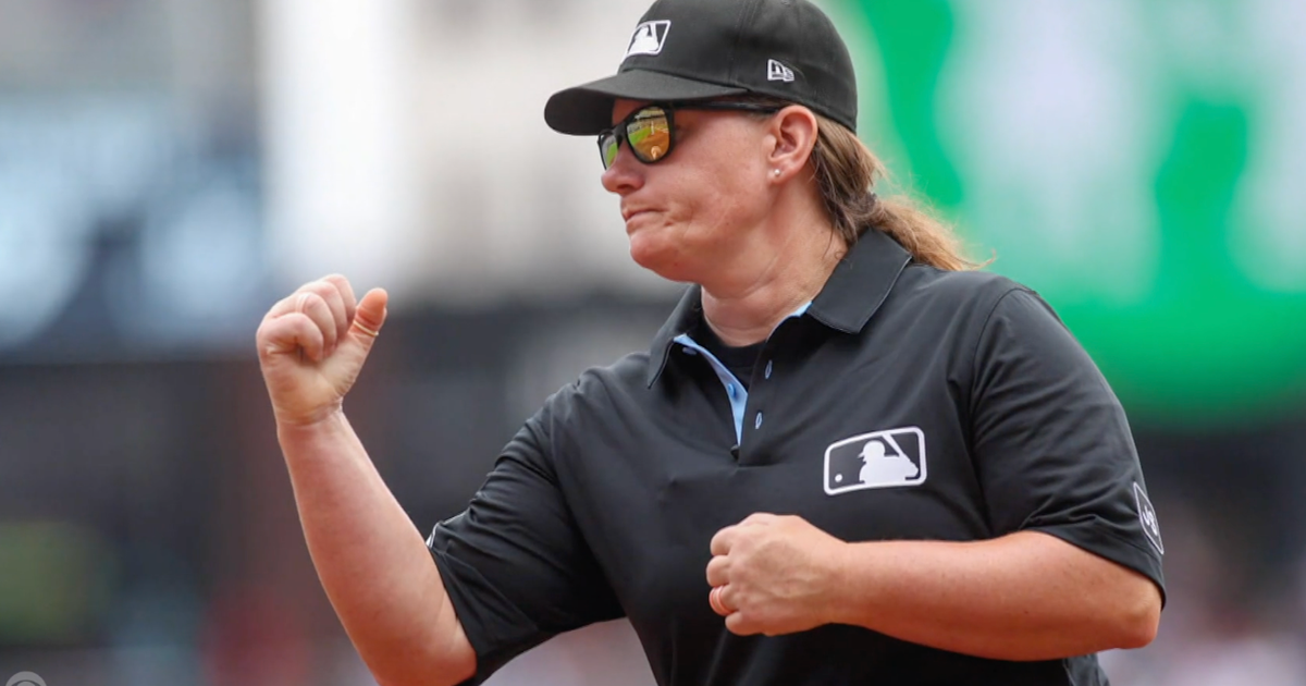 In an MLB first, woman umpires regular-season game - CBS News