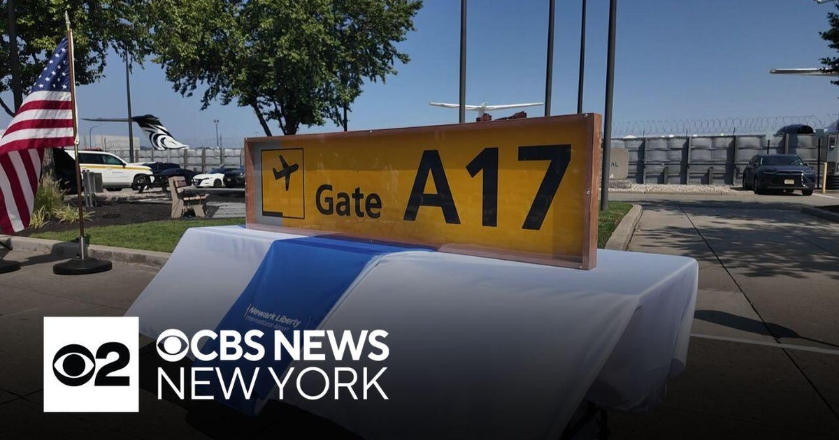 Newark Airport donating gate sign to Flight 93 National Memorial - CBS ...