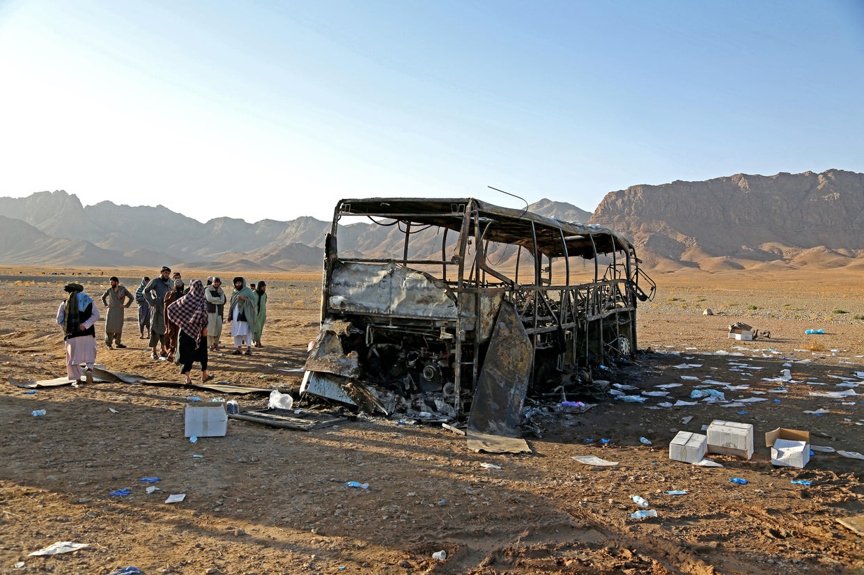 Fiery bus crash kills dozens of migrants just back in Afghanistan after ...