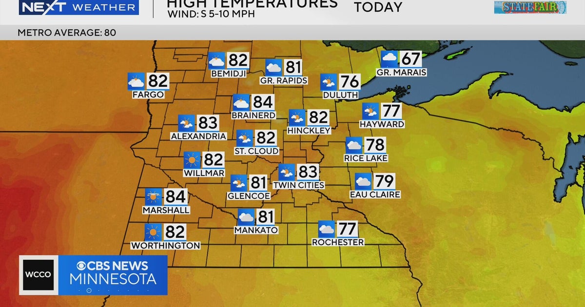 NEXT Weather: Noon forecast from Aug. 21, 2025 - CBS Minnesota