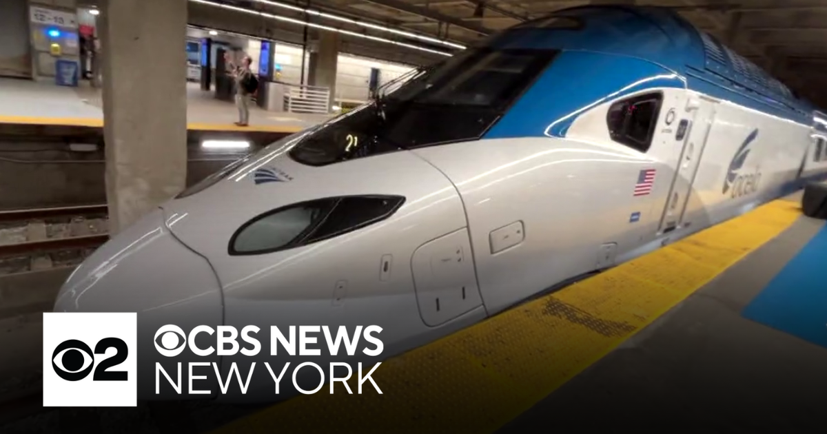 Amtrak's new Acela train set to pull into Penn Station - CBS New York