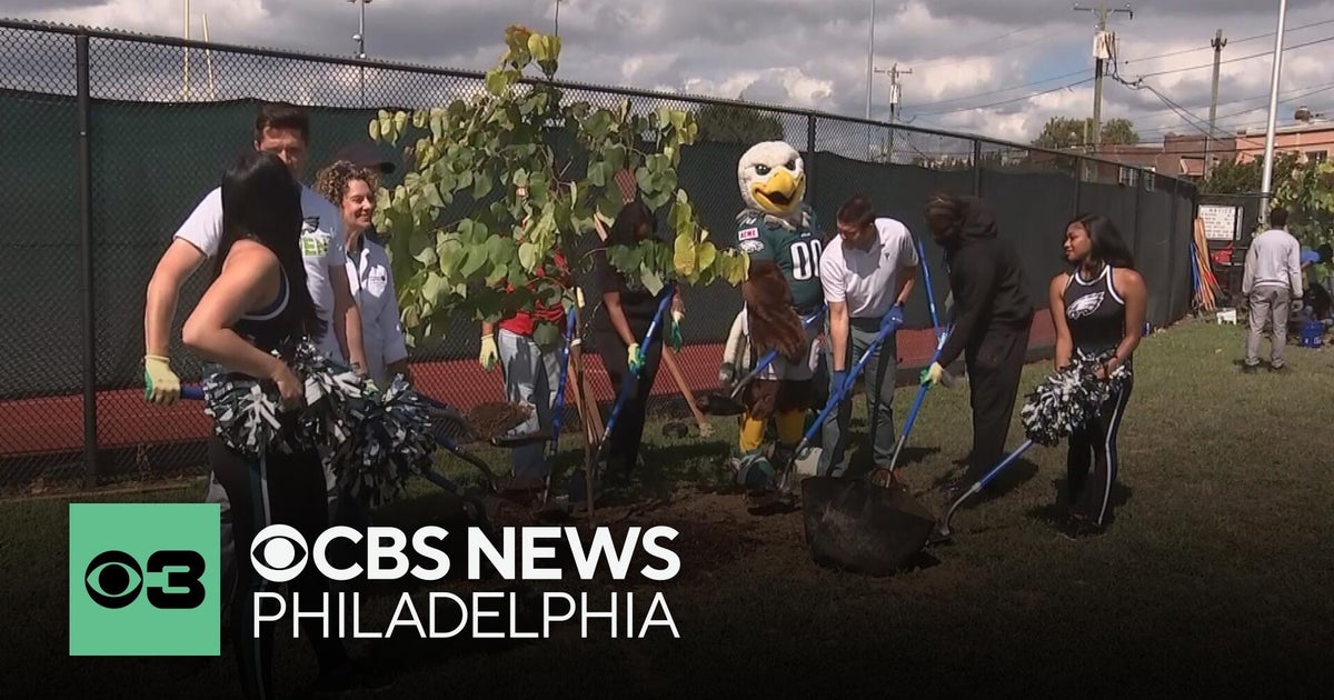 NFL plants trees at South Philadelphia Super Site ahead of Eagles ...