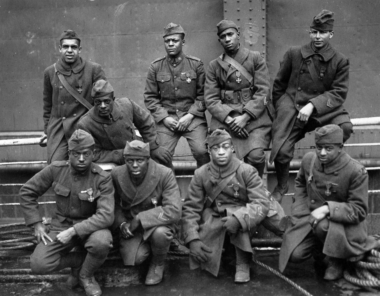 369th Infantry Regiment, the Harlem Hellfighters, receive Congressional ...