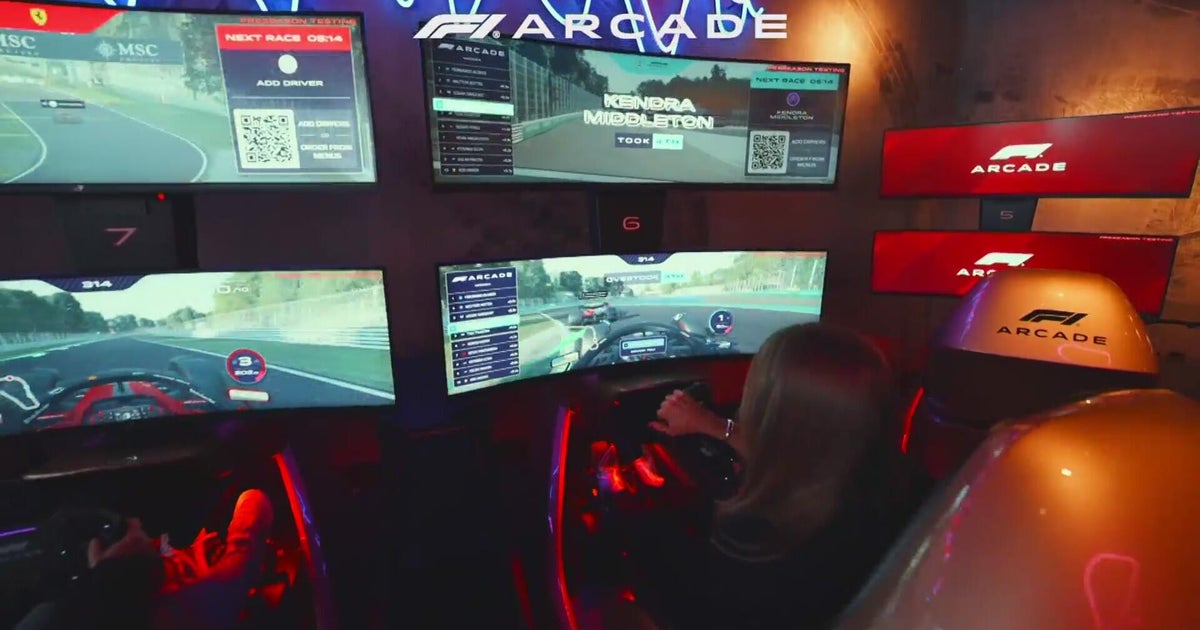 Experience F1 driving at new immersive arcade in Denver - CBS Colorado