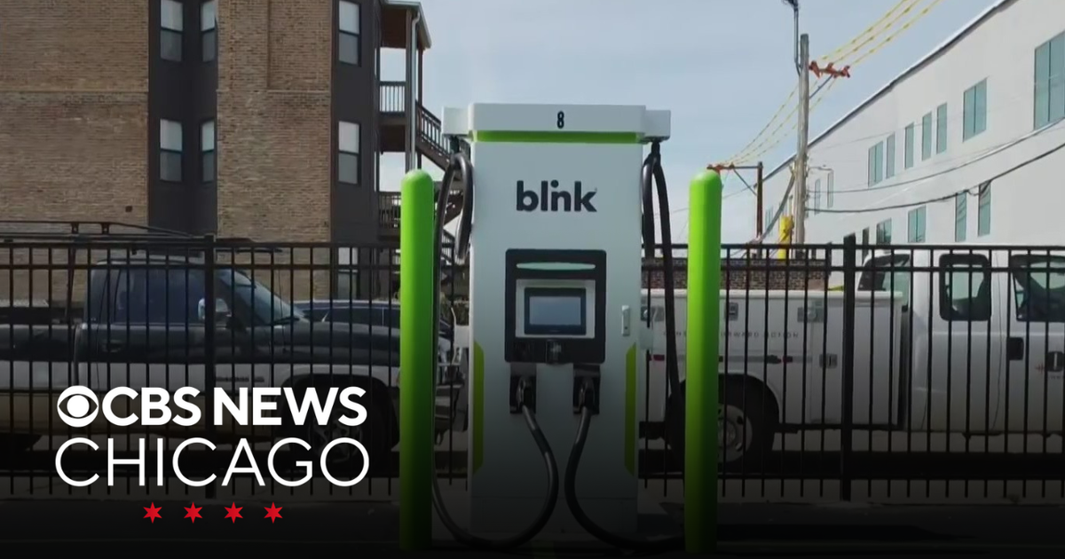 New electric vehicle charging station set to open on West Side - CBS ...