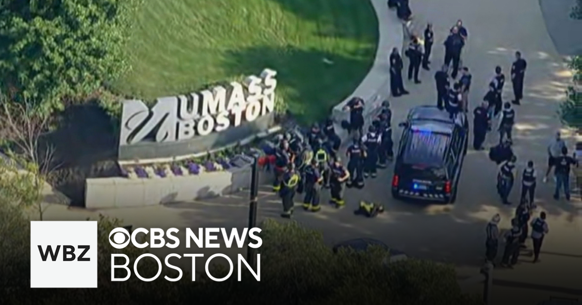 Police give all clear at UMass Boston after report of shots fired - CBS Boston