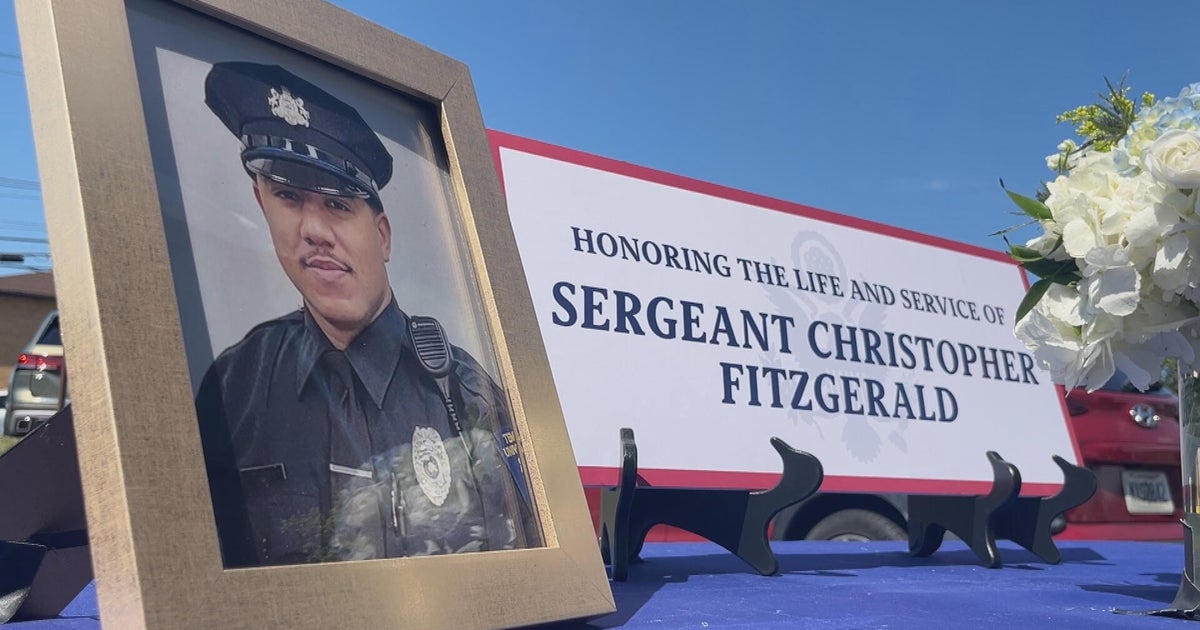 Community remembers slain Temple Sgt. Christopher Fitzgerald as ...