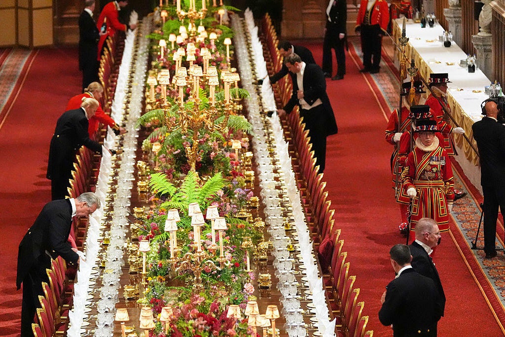 Trump attends banquet dinner with King Charles during second state ...