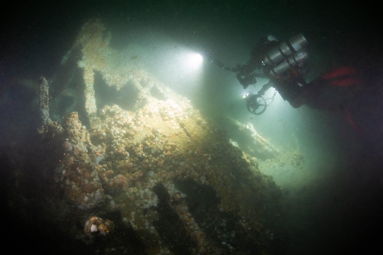 Wreck of ship that sank nearly a century ago found 200 feet underwater ...