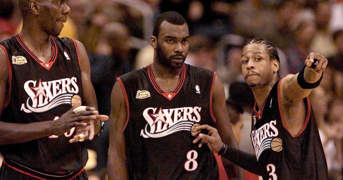 Sixers unveil return of Allen Iverson-era black jerseys for 25th ...