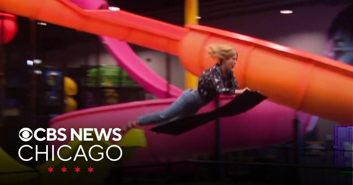 Getting on the slides at Slick City Action Park in Orland Park - CBS ...