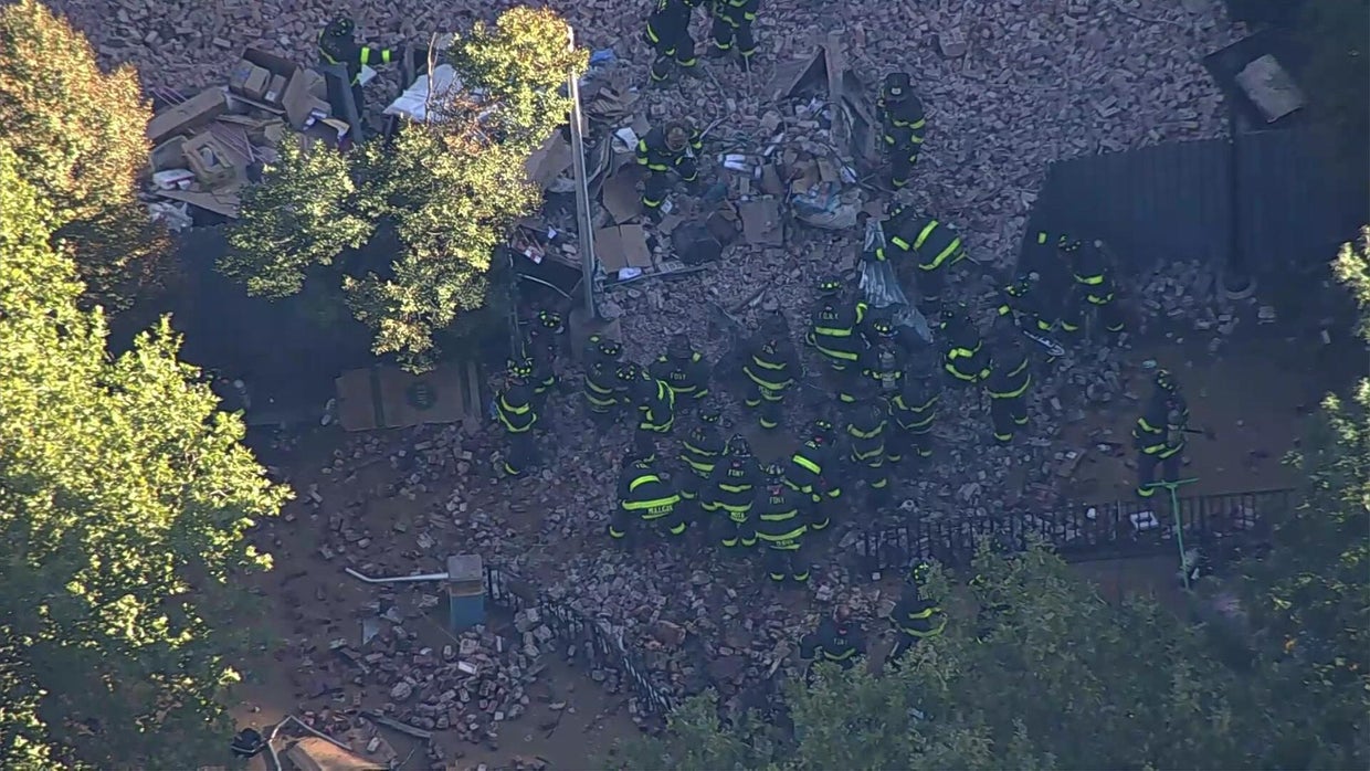Bronx high-rise partially collapses after boiler room explosion. Video ...