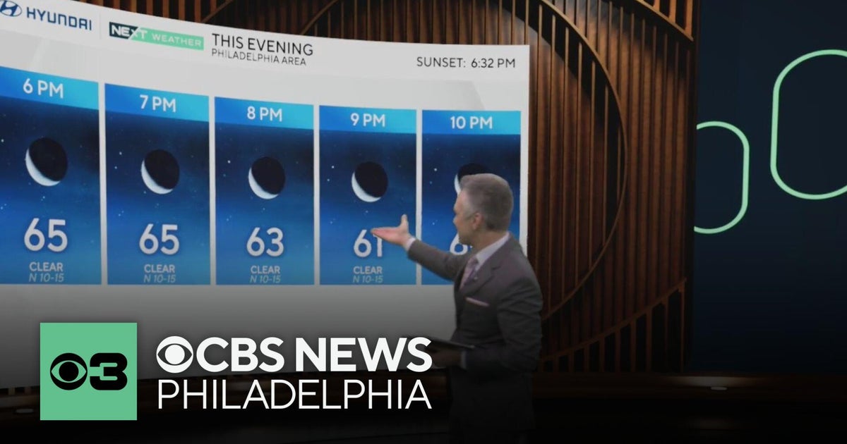 Clear and cool Wednesday night in Philadelphia region - CBS Philadelphia