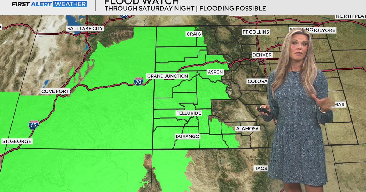 Heavy rain brings high flooding concerns for western Colorado - CBS ...